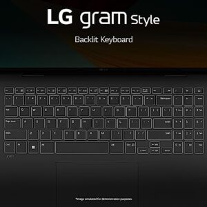 LG gram Style 16” OLED Laptop, Intel 13th Gen Core i7 Evo Platform, Windows 11 Home, 16GB RAM, 1TB SSD, Dynamic White