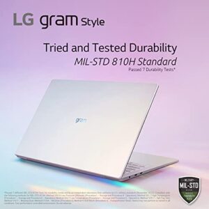 LG gram Style 16” OLED Laptop, Intel 13th Gen Core i7 Evo Platform, Windows 11 Home, 16GB RAM, 1TB SSD, Dynamic White