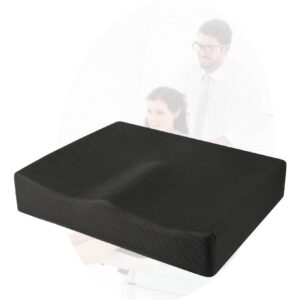 zauxo memory foam seat cushion: office chair cushion, seat cushion for tailbone, sciatica, lower back pain relief butt pillow for car, office chair, wheelchair, extra large