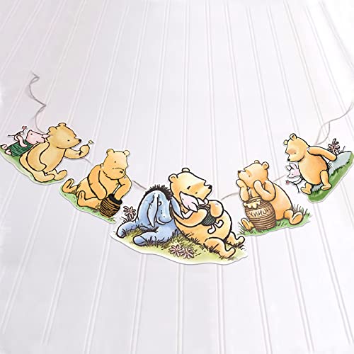 Classic Winnie Banner For The Pooh Baby shower Decorations The Pooh Birthday Banner Winnie and Friends Party Supplies Winnie Theme Party Favor