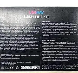 Libeauty Lash Lift Kit with New Glue Balm Lash Perm Kit Korea for Eyelash Curling and Brow Lamination Complete Tools DIY Set Easy for Beginner Use at Salon & Home (Pink)