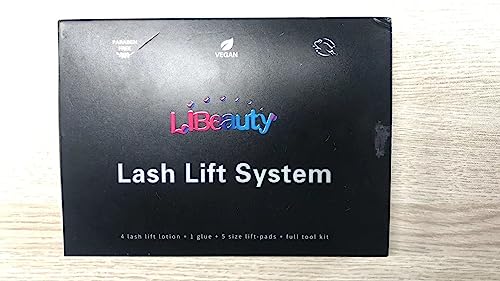 Libeauty Lash Lift Kit with New Glue Balm Lash Perm Kit Korea for Eyelash Curling and Brow Lamination Complete Tools DIY Set Easy for Beginner Use at Salon & Home (Pink)