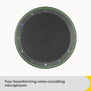 Jabra Speak2 75 Wireless Bluetooth Speakerphone – Portable Conference Speaker with 4 Noise-Cancelling Mics, 65mm Full-Range Speakers & Super-Wideband Audio - Certified Microsoft Teams Speaker – Black