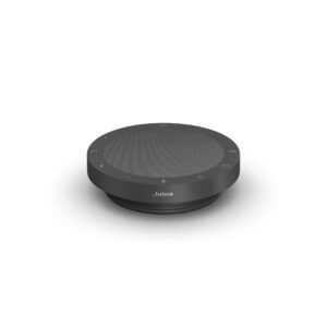 jabra speak2 55 wireless bluetooth speakerphone – portable conference speaker with 4 noise-cancelling mics, 50mm full-range speakers & wideband audio - certified microsoft teams speaker - dark grey