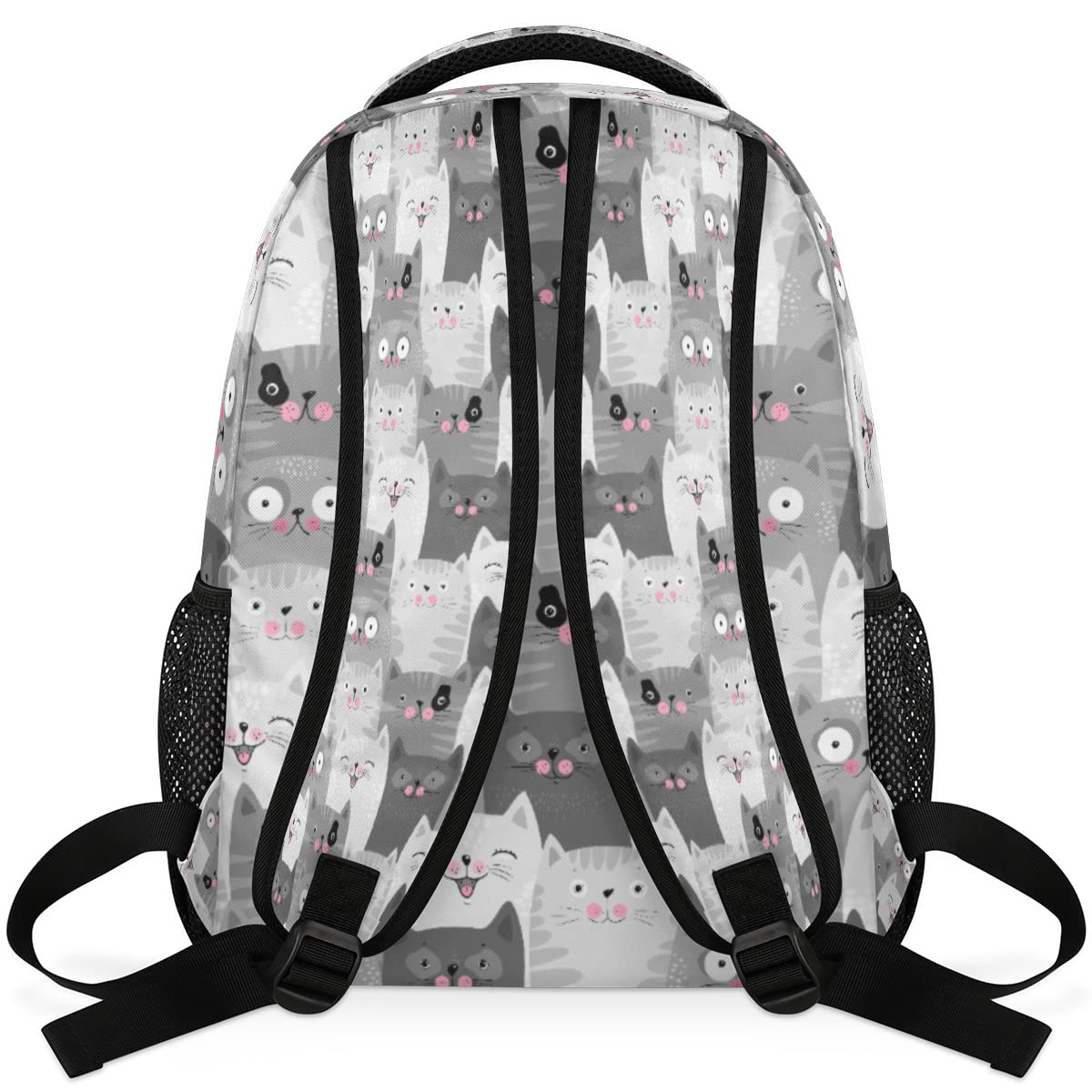 Cat Backpack for Boys Girls, Cute Animal Cats Kids School Backpacks Laptop Backpack Water Resistant Casual Hiking Camping Travel Daypack Lightweight Bookbag for Student with Adjustable Buckles