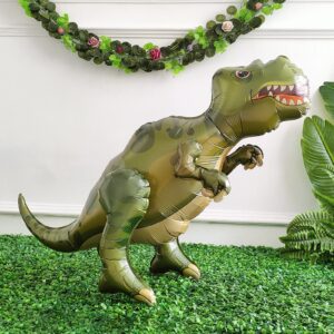 Large Self Standing Dinosaur 3pcs 38inch Tyrannosaurus Ankylosaurus Triceratops Balloons for Birthday Party Decoration Kit Party Supplies Decorations Gift (mixed)