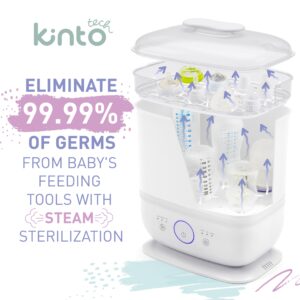 Kinto Tech Baby Bottle Sterilizer and Dryer - 7 in 1 Steam Cleaner and Washer for Baby Bottles Pacifiers Breast Pump