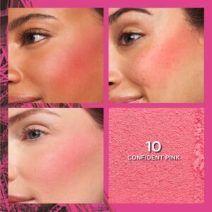 L'Oreal Paris Infallible Up to 24H Fresh Wear Soft Matte Blush, Blendable, Long-Lasting and Waterproof Cheek Make Up, Confident Pink 10, 0.31 Oz