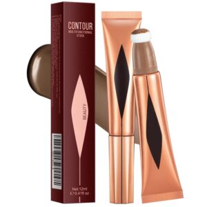 bronzer stick, contour stick, contour wand with cushion applicator,shading bronzer stick natural matte finish, lightweight blendable super silky cream contour stick, liquid contour (05# contour)