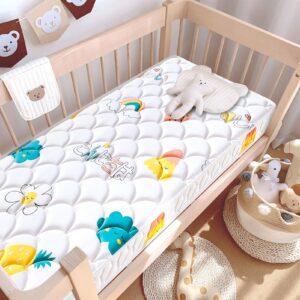 Tiankehan Crib and Toddler Mattress - 52" x 27.6" x 5" - Breathable - Firm - Standard Size Baby Mattress for Crib and Toddler Bed - Premium Foam Baby Crib Mattress - Toddler Mattress for Toddler Bed…