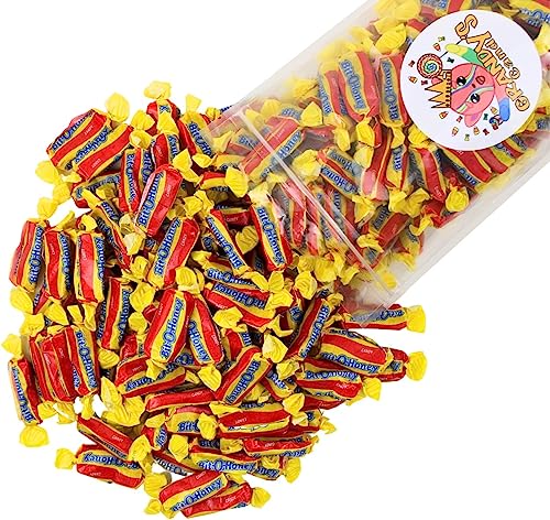 Honey Candy-Bit O Honey-Grandys Candys Nostalgic Taffy- Perfect for Throwback Parties (8 oz)