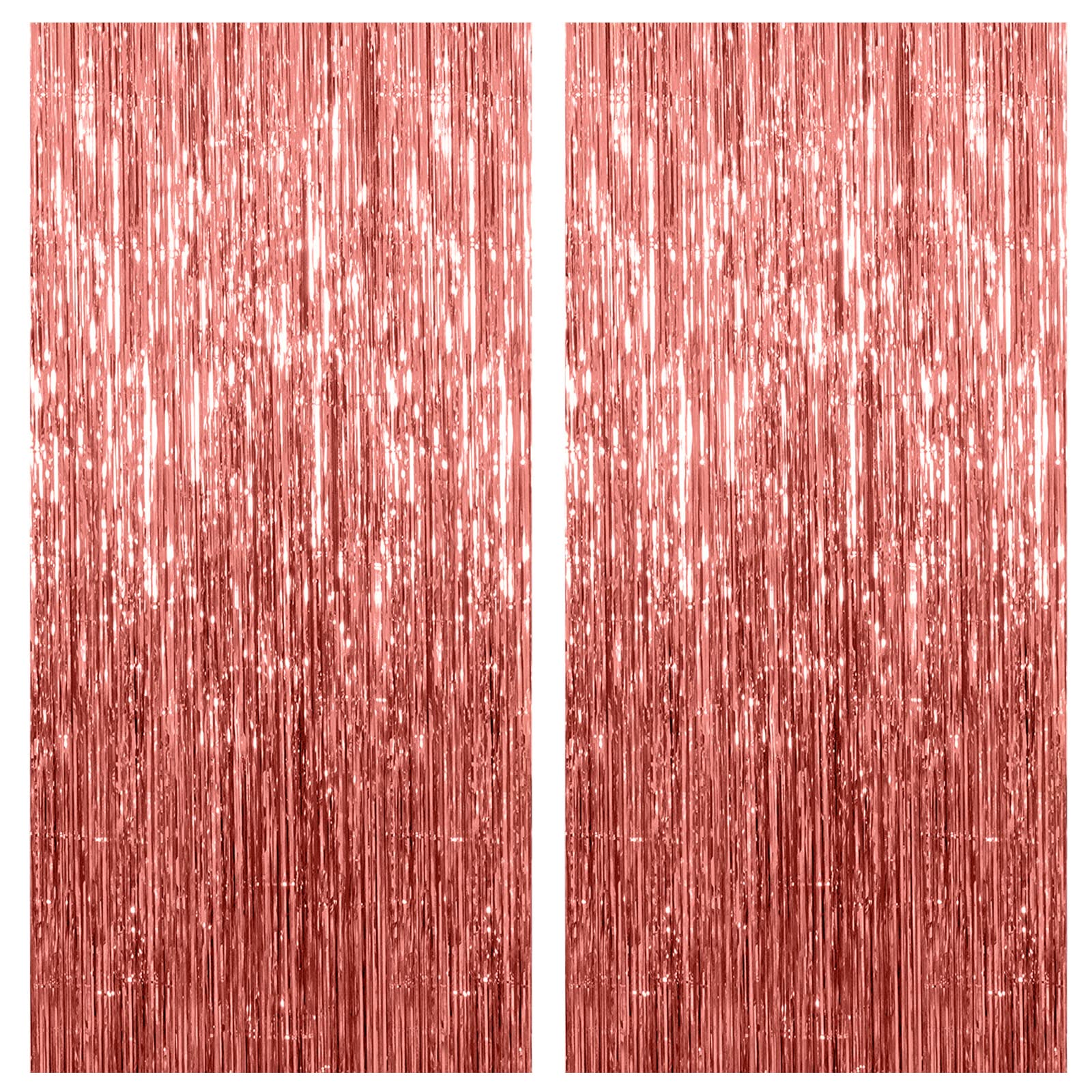 2 Pack Rose Gold Backdrop Birthday Decorations Foil Curtain Backdrop Bachelorette Party Decorations Rose Gold Party Decor Party Streamers Groovy Birthday Decorations Party Backdrop