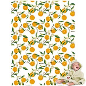 tudomro baby blanket for toddler soft orange cotton receiving blanket orange baby blanket large orange baby blanket bathing towel for unisex toddler girl boy infant newborn, 30 x 40 inches