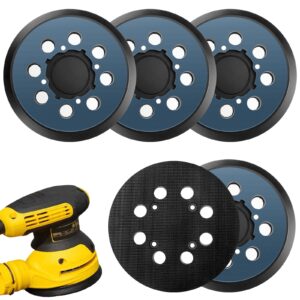 5 pack replacement sanding pads for dewalt 5 inch 8 hole hook and loop dwe64233 & n329079 orbital sander backing pad replacement parts compatible with dwe6421-b2 dwe6421-b3 dwe6423/6423k dwe6421/6421k