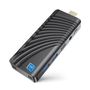 kamrui mini pc stick windows 11 pro, 8gb ddr4 128gb emmc j4125 intel celeron (up to 2.7ghz) computer stick support 4k hdmi, 2.4g/5g wifi bt4.2, usb3.0 pocket computer for office business trip