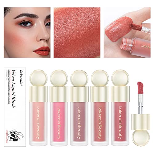 Mysense Liquid Blush, Silky Cream Blush Stick for Cheek Soft Pinch, Matte Blush Makeup Natural-Looking, Weightless, Long-Lasting, 01# Bliss-Baby Pink