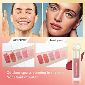 Mysense Liquid Blush, Silky Cream Blush Stick for Cheek Soft Pinch, Matte Blush Makeup Natural-Looking, Weightless, Long-Lasting, 01# Bliss-Baby Pink