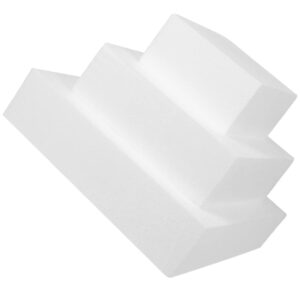 Kichvoe 3pcs Foam Cake Model Craft Foam Block Cake Practice Cake Tier Polystyrene Cake Cupcake Holders Cupcakes Party Accessories Paper Cup To Rotate White Self Made