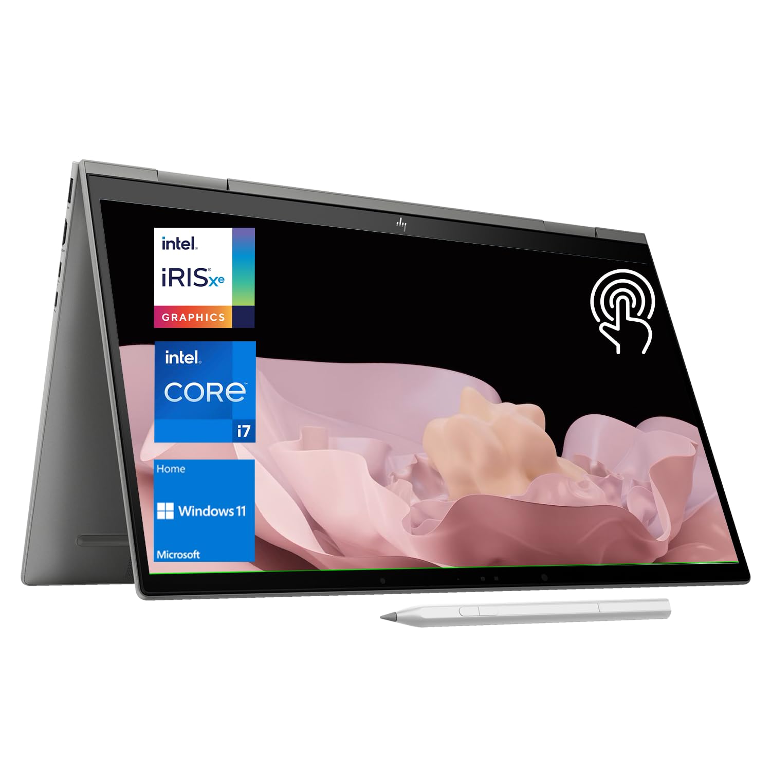 HP Newest 13th Generation Envy 2-in-1 Laptop, 15.6” Touchscreen, Intel Core i7-1355U, 64GB RAM, 2TB SSD, Wi-Fi 6, Backlit KB, SD Card Reader, Stylus Pen, Windows 11 Home