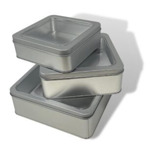 plum designs 3 metal cookie tins with lids