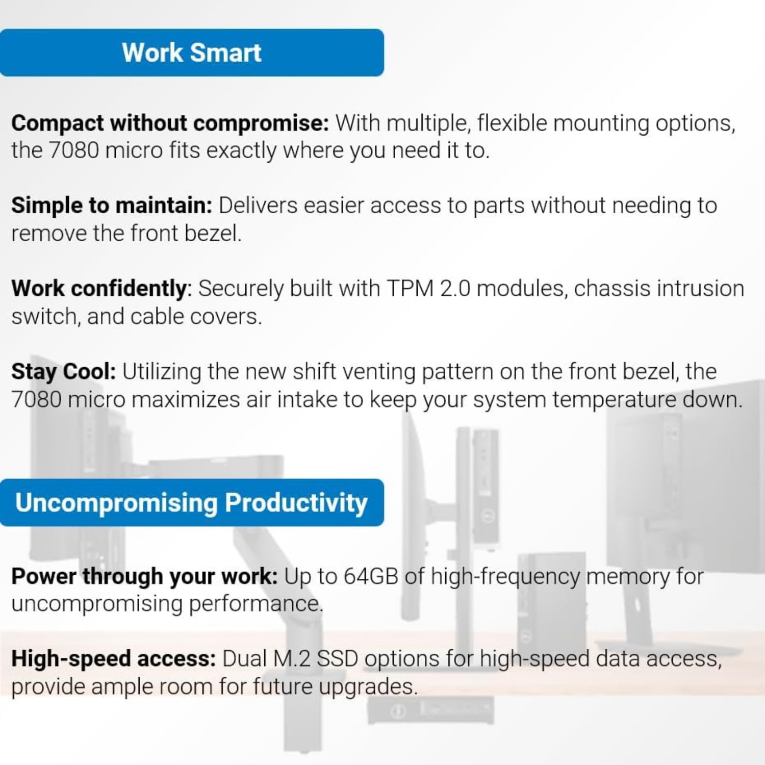 Dell OptiPlex 7080 Micro Form Factor Mini Business Desktop, Intel Core i5-10500T Processor, 16GB RAM, 256GB PCIe SSD, RJ45, DisplayPort, Wi-Fi 6, Windows 11 Pro