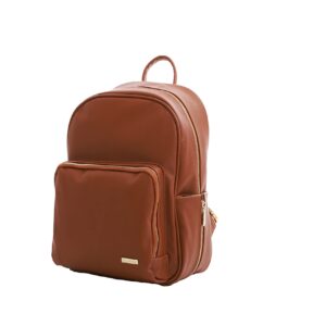 Love, Johnny Vegan Leather Diaper Bag and Backpack for Men and Women (Sierra Brown)