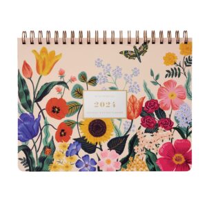 RIFLE PAPER CO. 2024 Blossom 12-Month Top Spiral Planner - Monthly and Weekly Dated Planner, Sturdy Double Spiral Top, Space for Monthly Notes and Weekly To Do List