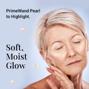 Prime Prometics PrimeWand Pearl – Stunning & Natural Pro-Age Makeup Highlighter Stick for Mature Women – Infused with Pearl Extract (Pearl)