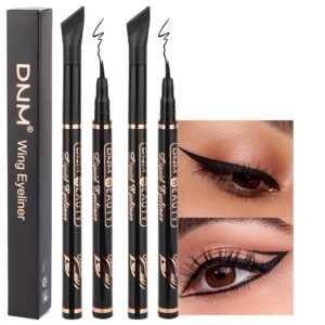 kaely 2pcs black liquid wing eyeliner stamp eye pencil makeup sets waterproof color eye liners stamps shapes eyeliner stencils for eyes delineador de ojos contra el agua maquillaje para mujer 1&1