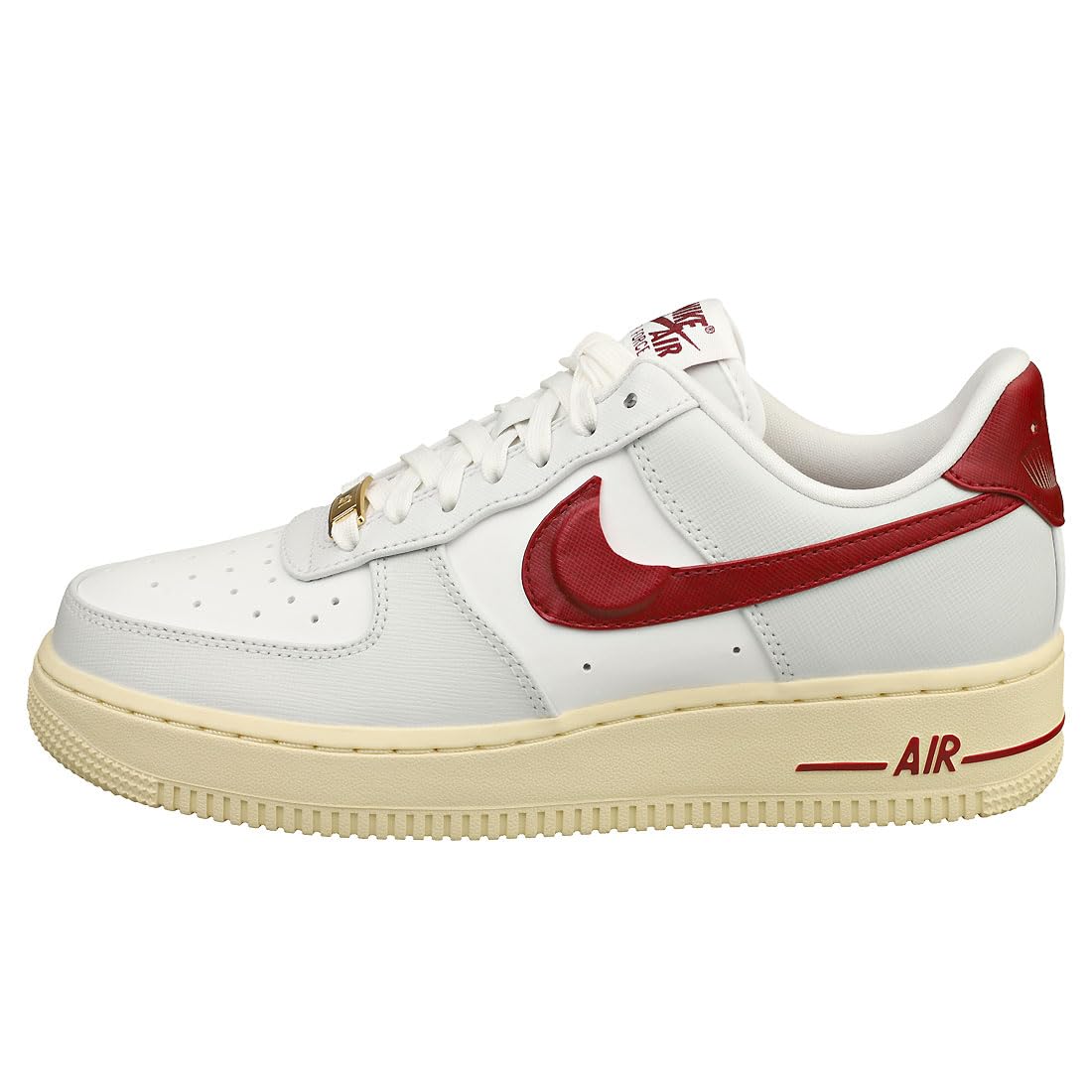 Nike Womens WMNS Air Force 1 '07 SE Photon Dust/Team Red Sz9.5