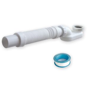 bathtub shower drain pipe, low profile flat 1 1/2 p trap kit, flexible freestanding tub drain for bath