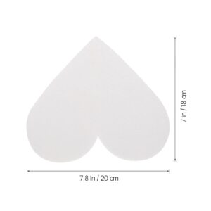 Kisangel Polystyrene Cake Wedding Cake Stand 3Pcs Cake Foams Dummies Heart Shaped Polystyrene Model DIY Cake Modelling for Wedding Arts Crafts Decor Wedding Decor Fake Cake Foam