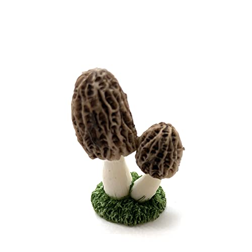 Aliotech 3pcs Mini Mushroom Figurines Lawn Garden Cute Micro Decoration Statues Figurines for Garden Ornaments Plant Pots Bonsai Landscape Model Ornaments Decor DIY