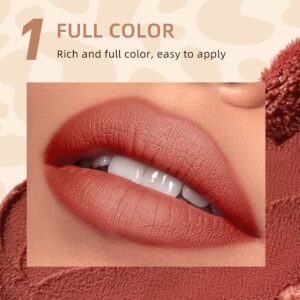 Anifer Velvet Matte Liquid Lipstick Makeup Long-Lasting and Waterproof Wear, Instant Shine Non-Stick Cup Lip Gloss,(Warm Purple Neutral.02)