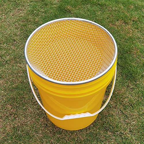 YUEBM Gardening Sand Soil Compost Sifter Perfect for 5 Gallon Bucket (1, 1/4 Inch)