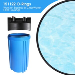 151122 Water Filter O Ring Compatible with Pentek Big Blue Pentek Water Filters 152032 4001756 151122-03 151122-27 01019189 Water Filter O Ring (3 Pack)