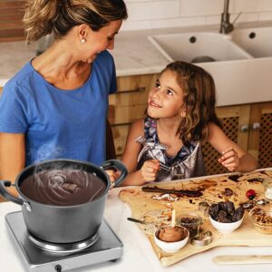 Aigostar Hot Plate for Candle Making, Portable Electric Stove Melting Chocolate, Hot Plates for Soap Making, Cooking Keeps Moka Pot and Food Warm, Adjustable Temperature Control, Easy to Clean