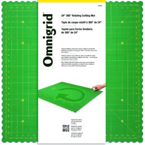 omnigrid square rotate cut mat 360, 24 in notion, green