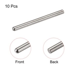 Tool parts 3x50mm Dowel Pins - 10pcs Round Head Flat Chamfered End Dowel Pin