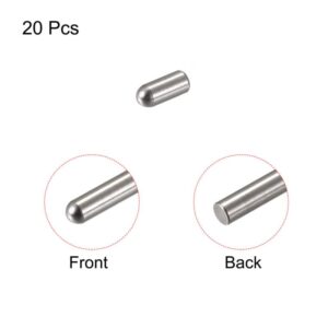 Tool parts 2.6x6mm Dowel Pins - 20pcs Round Head Flat Chamfered End Dowel Pin