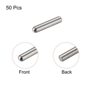 Tool parts 2.5x10mm Dowel Pins - 50pcs Round Head Flat Chamfered End Dowel Pin