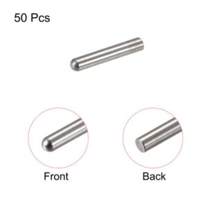 Tool parts 3.5x10mm Dowel Pins - 50pcs Round Head Flat Chamfered End Dowel Pin