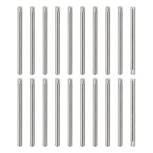 tool parts 2.5x50mm 304 stainless steel dowel pins - 20pcs knurled head flat end dowel pin