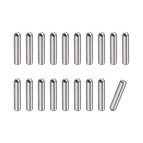 Tool parts 2.6x8mm Dowel Pins - 20pcs Round Head Flat Chamfered End Dowel Pin