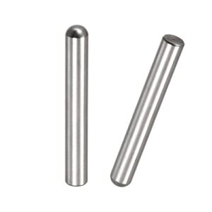 tool parts 8x60mm dowel pins - 2pcs round head flat chamfered end dowel pin