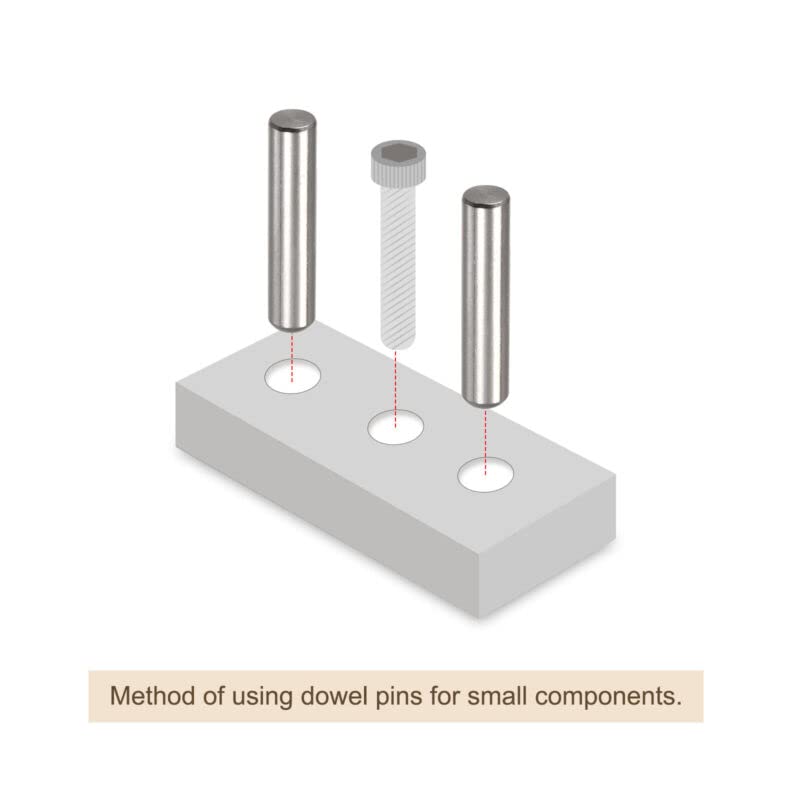 Tool parts 10x80mm Dowel Pins - 1pcs Round Head Flat Chamfered End Dowel Pin