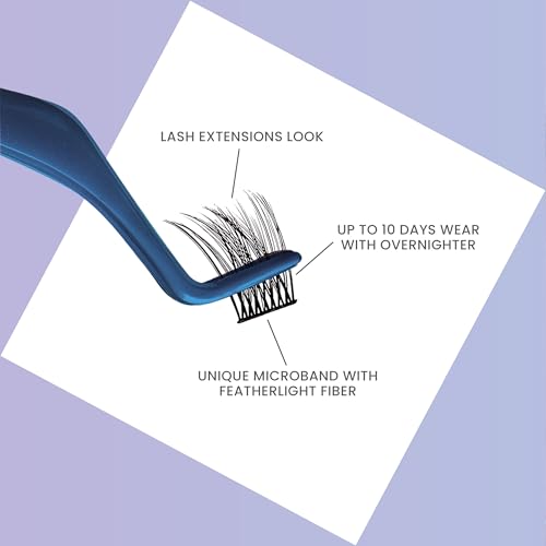 KISS Falscara Multipack False Eyelashes, Lash Clusters, Bambi Wisps', 10mm-12mm-14mm, Includes 24 Assorted Lengths Wisps, Contact Lens Friendly, Easy to Apply, Reusable Strip Lashes