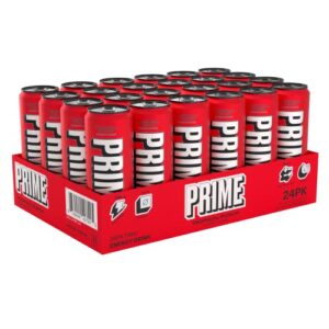 PRIME Energy TROPICAL PUNCH | Zero Sugar Energy Drink | Preworkout Energy | 200mg Caffeine with 355mg of Electrolytes and Coconut Water for Hydration| Vegan | Gluten Free |12 Fluid Ounce | 24 Pack