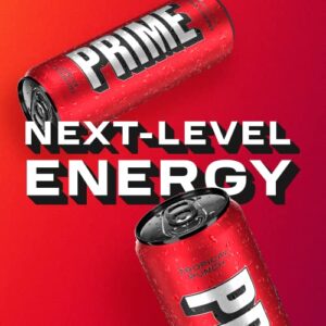 PRIME Energy TROPICAL PUNCH | Zero Sugar Energy Drink | Preworkout Energy | 200mg Caffeine with 355mg of Electrolytes and Coconut Water for Hydration| Vegan | Gluten Free |12 Fluid Ounce | 24 Pack