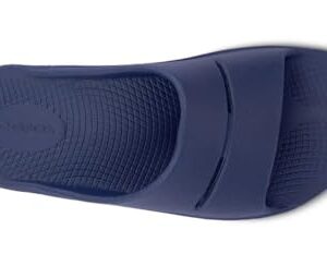 OOFOS - Unisex OOahh Sport - Post Run Recovery Slide Sandal (Navy Blue, us_footwear_size_system, adult, women, numeric, medium, numeric_6)